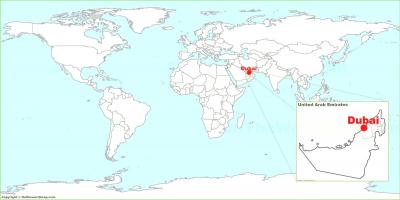 Dubaj mapa - mapy w Dubaju (Zjednoczone Emiraty Arabskie)