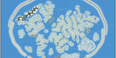 Dubaj mapa - mapy w Dubaju (Zjednoczone Emiraty Arabskie)