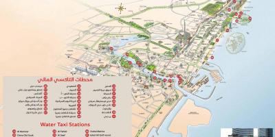 Dubaj mapa - mapy w Dubaju (Zjednoczone Emiraty Arabskie)